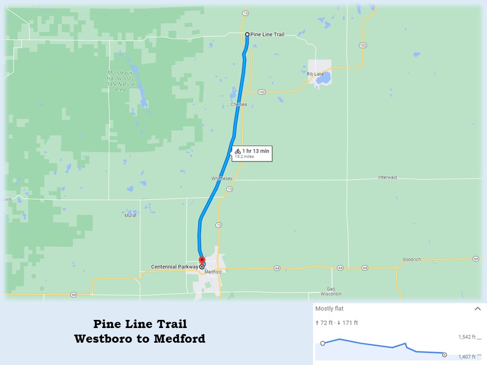 Pine Line Trail: Westboro to Medford – Wisconsin Bike Trails