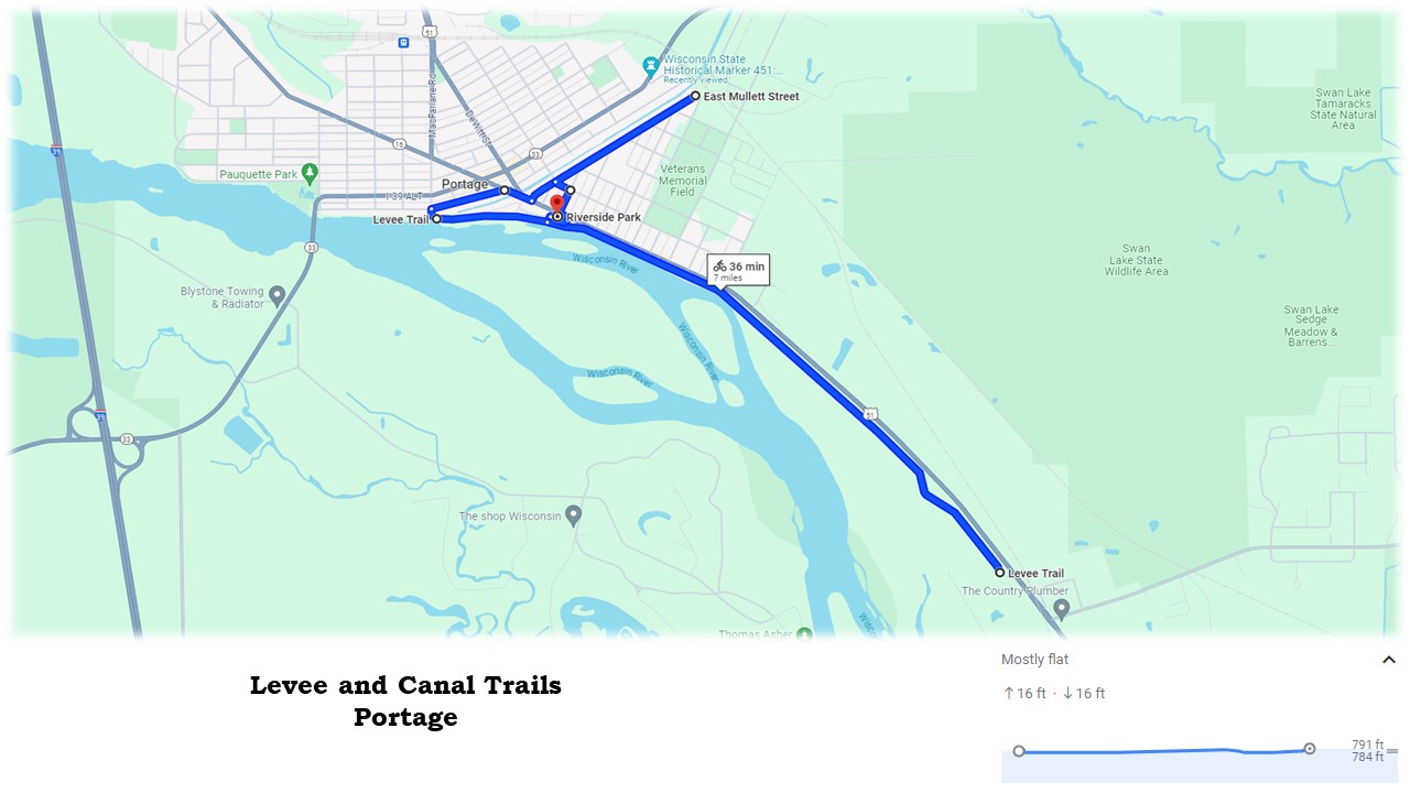 Portage Levee and Canal Trails – Wisconsin Bike Trails